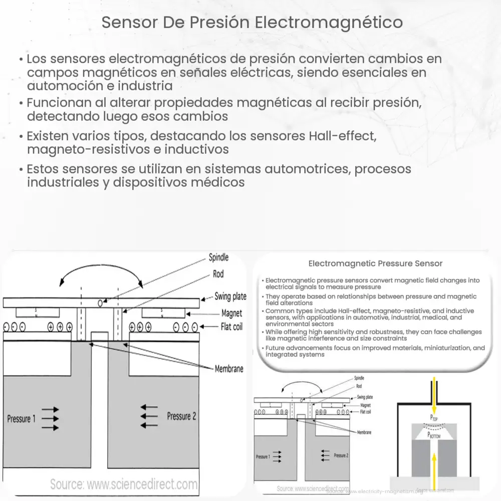 Sensor de presión electromagnético | How it works, Application & Advantages Sensor de presión electromagnético | How it works, Application & Advantages
