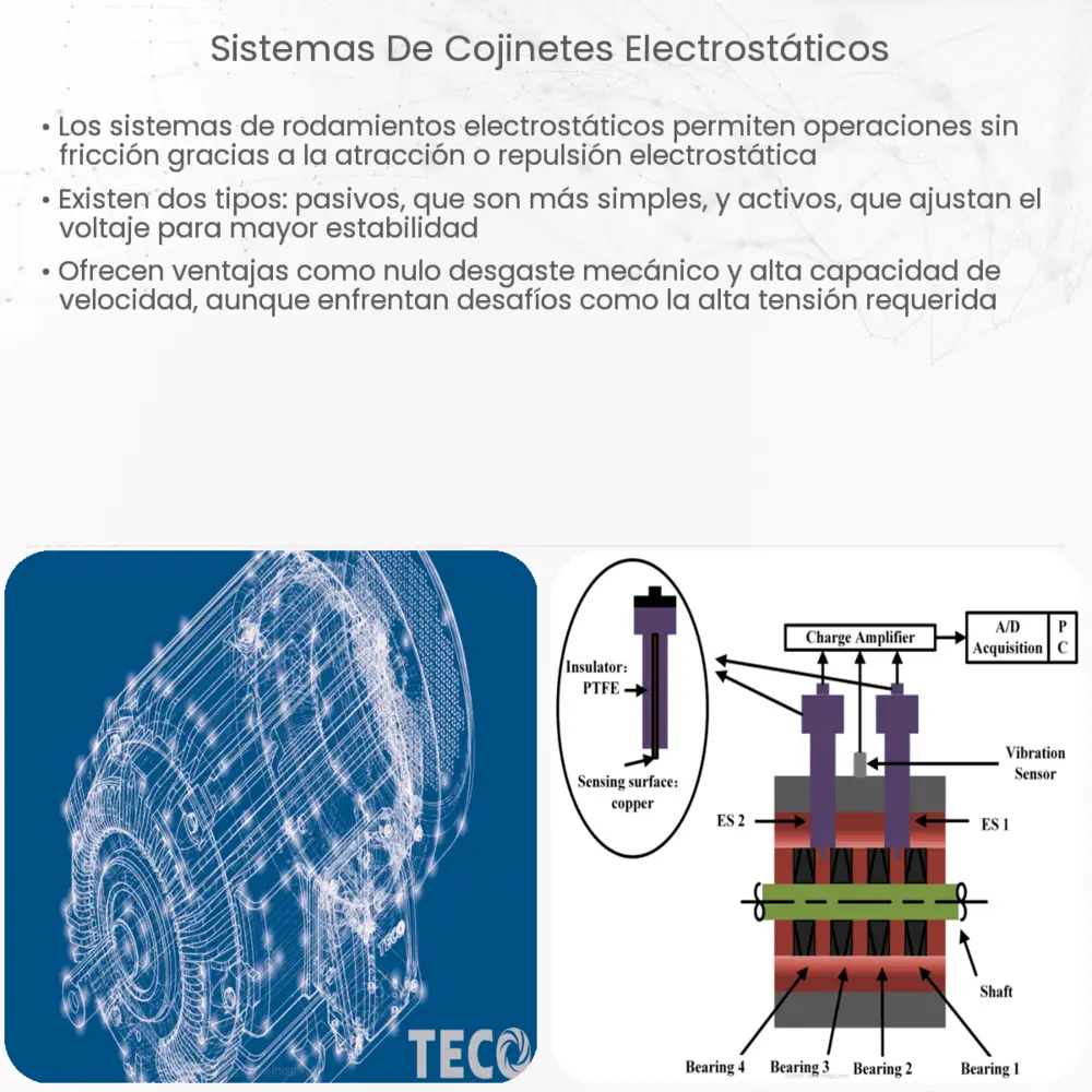 Sistemas de cojinetes electrostáticos – Electricity – Magnetism