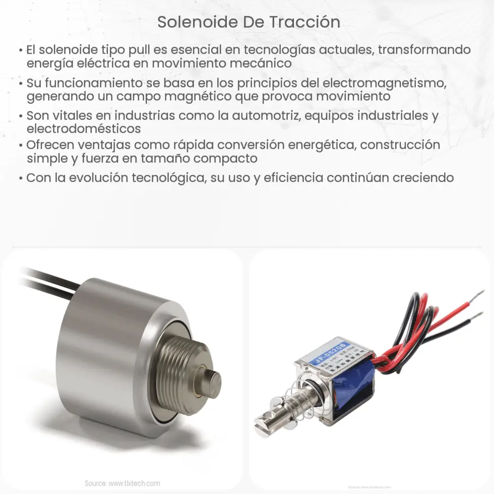 Solenoide de tracción – Electricity – Magnetism