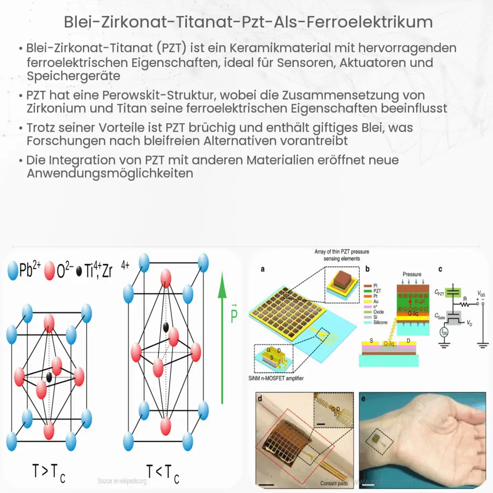 Blei-Zirkonat-Titanat (PZT) als Ferroelektrikum | Wie es funktioniert ...