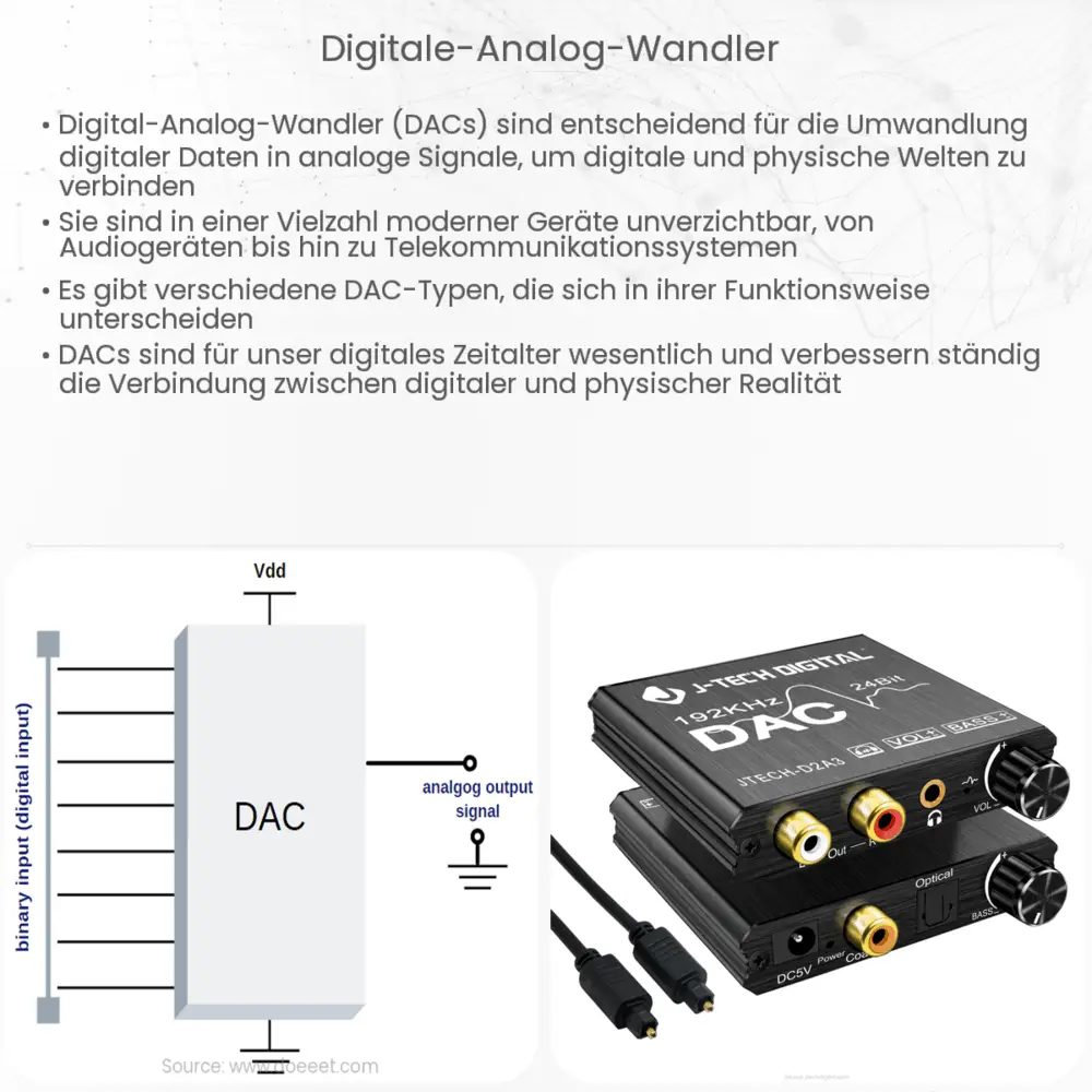 Digitale-Analog-Wandler | Wie es funktioniert, Anwendung & Vorteile