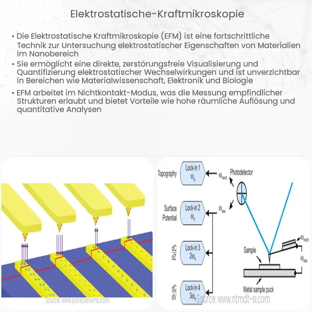 Elektrostatische Kraftmikroskopie | Wie es funktioniert, Anwendung & Vorteile