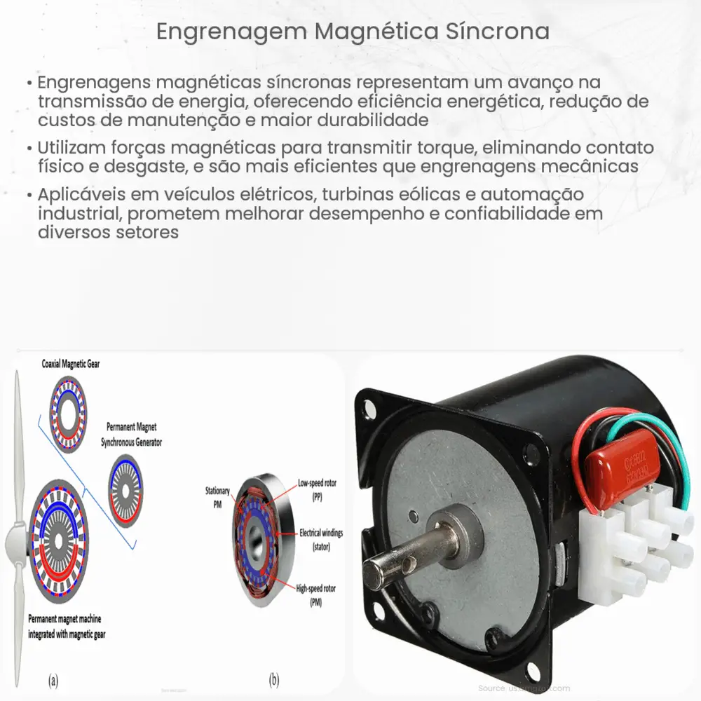 Engrenagem magnética síncrona | Como funciona, aplicação e vantagens