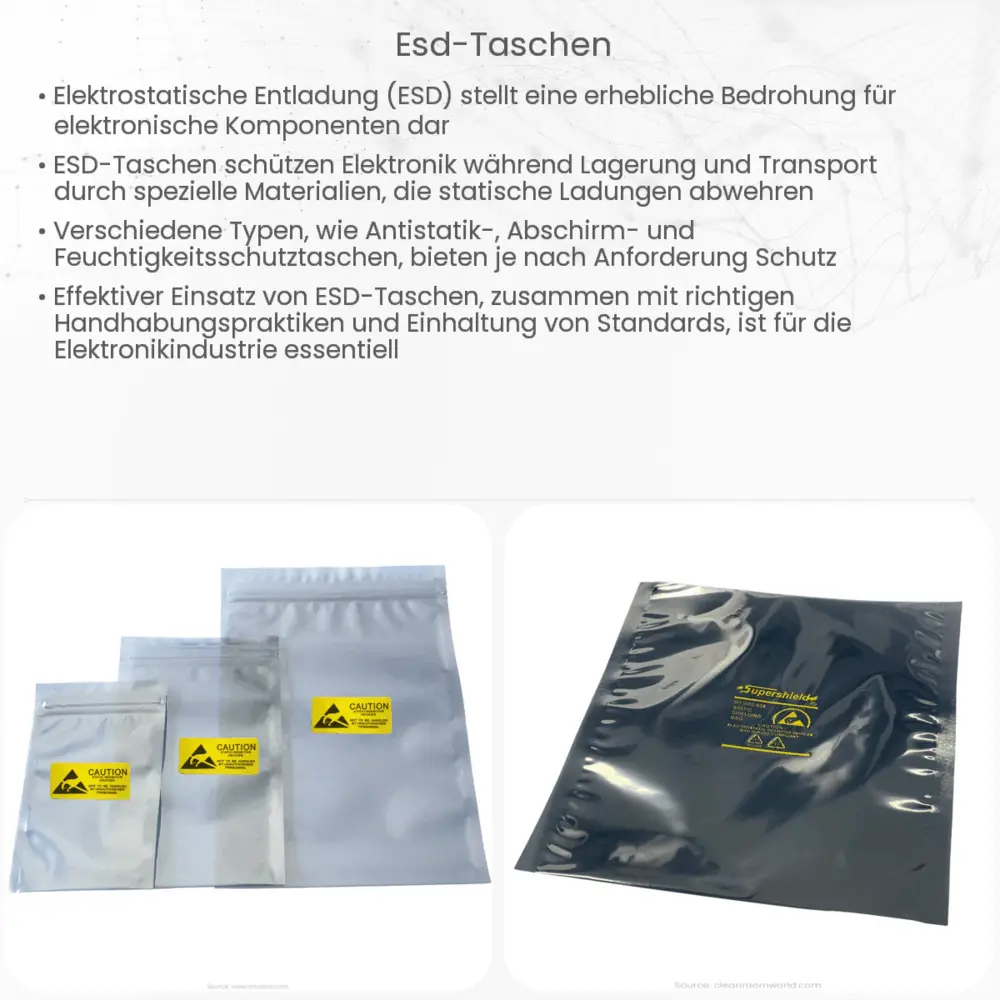 ESD-Taschen | Wie es funktioniert, Anwendung & Vorteile