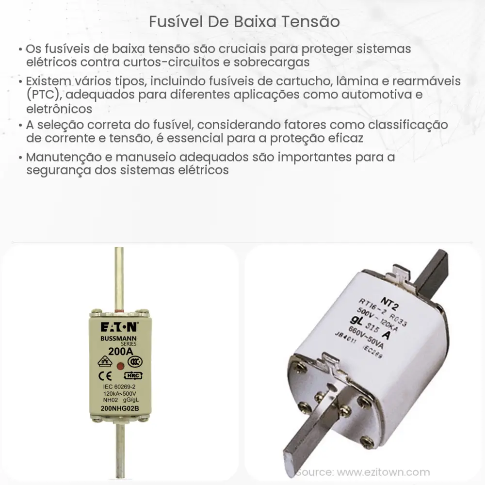 Fusível de baixa tensão | Como funciona, aplicação e vantagens
