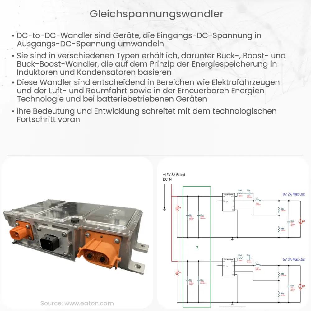 Gleichspannungswandler | Wie es funktioniert, Anwendung & Vorteile