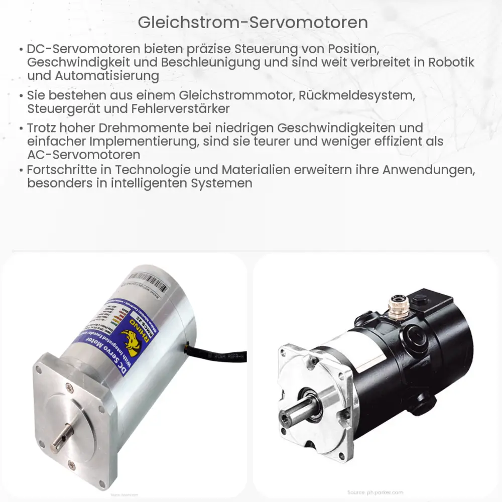 Gleichstrom-Servomotoren | Wie es funktioniert, Anwendung & Vorteile