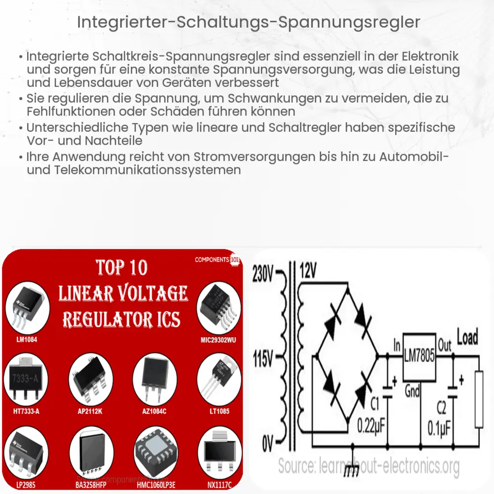 Spannungsregler | Wie es funktioniert, Anwendung & Vorteile