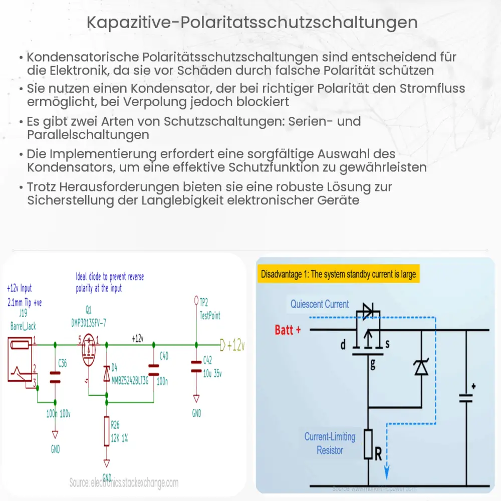 Kapazitive Polaritätsschutzschaltungen | Wie es funktioniert, Anwendung & Vorteile