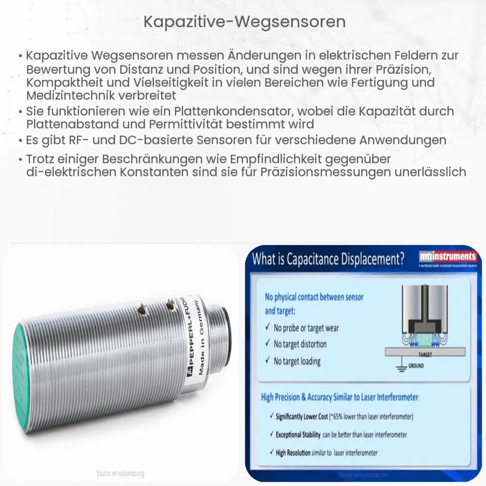 Kapazitive Wegsensoren – Electricity – Magnetism