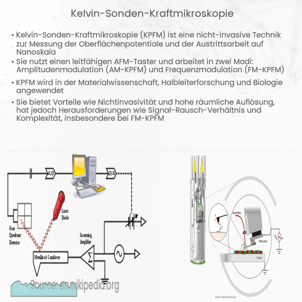 Kelvin-Sonden-Kraftmikroskopie | Wie es funktioniert, Anwendung & Vorteile