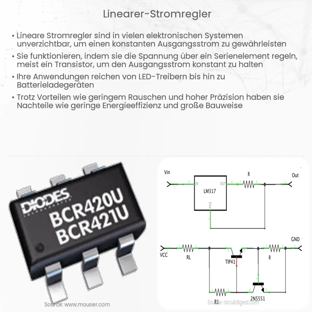 Linearer Stromregler | Wie es funktioniert, Anwendung & Vorteile