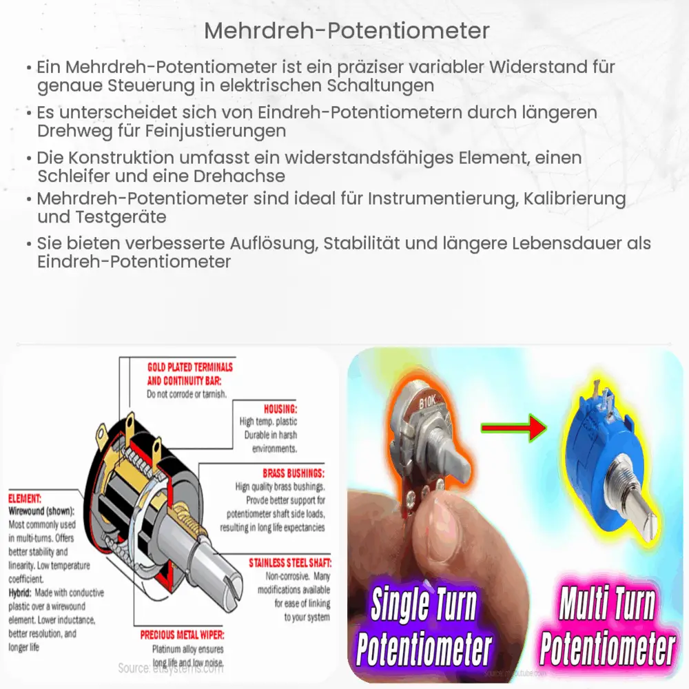 Mehrdreh-Potentiometer – Electricity – Magnetism