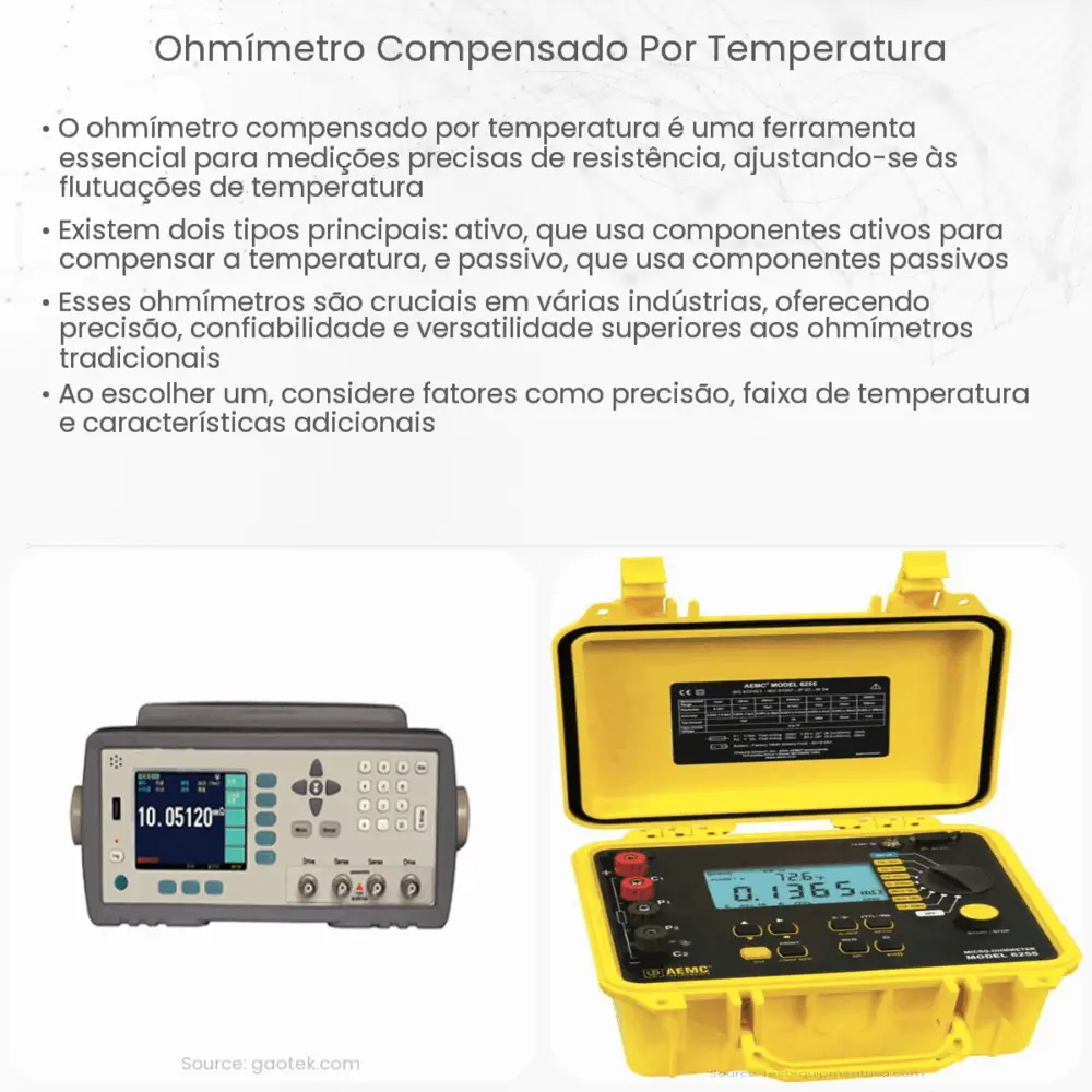 Ohmímetro compensado por temperatura | Como funciona, aplicação e vantagens