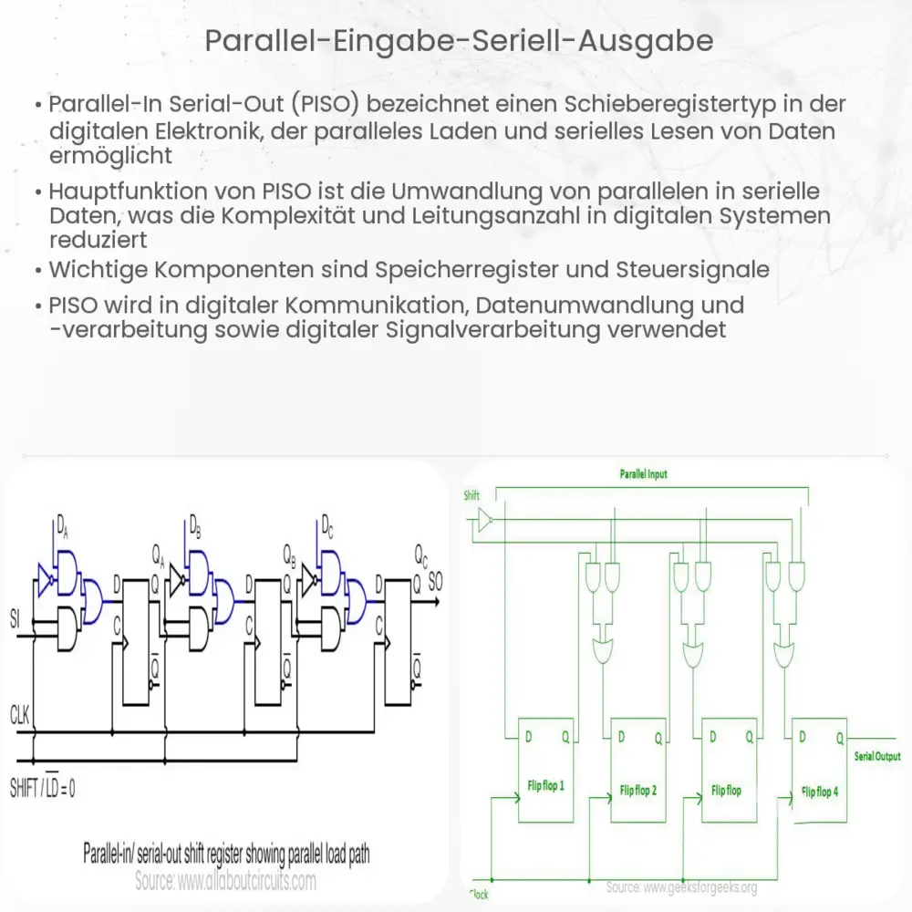 Parallel-Eingabe Seriell-Ausgabe – Electricity – Magnetism