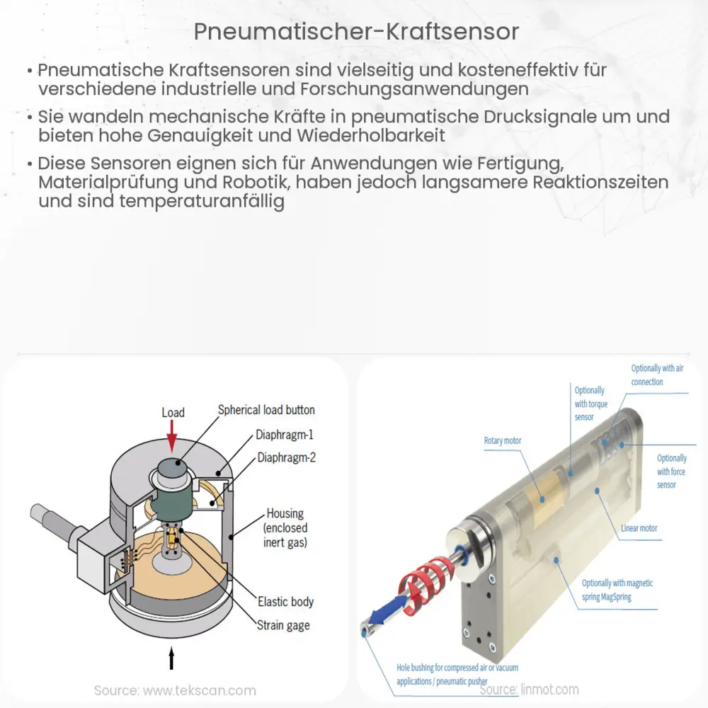 Pneumatischer Kraftsensor | Wie es funktioniert, Anwendung & Vorteile