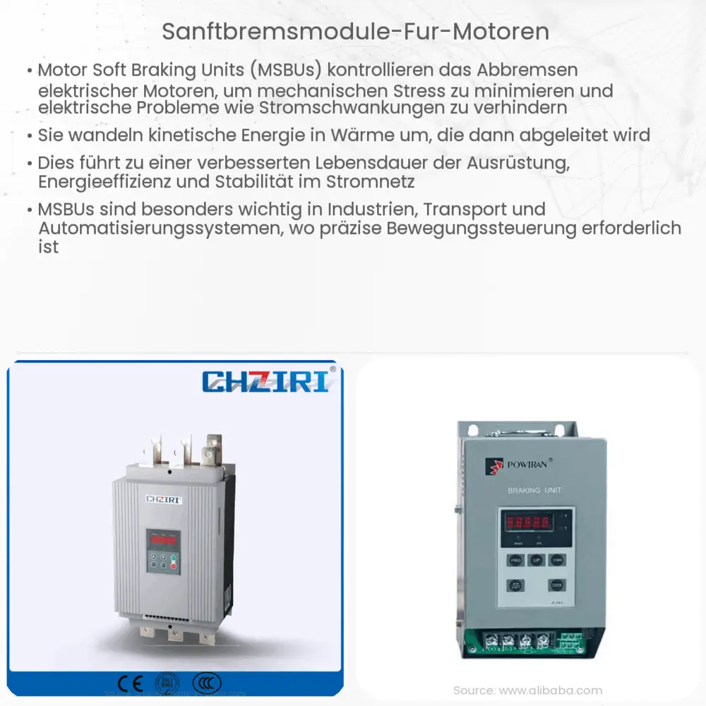 Sanftbremsmodule für Motoren | Wie es funktioniert, Anwendung & Vorteile