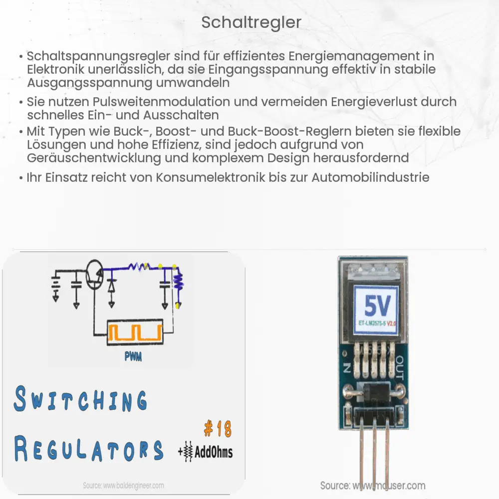 Schaltregler | Wie es funktioniert, Anwendung & Vorteile