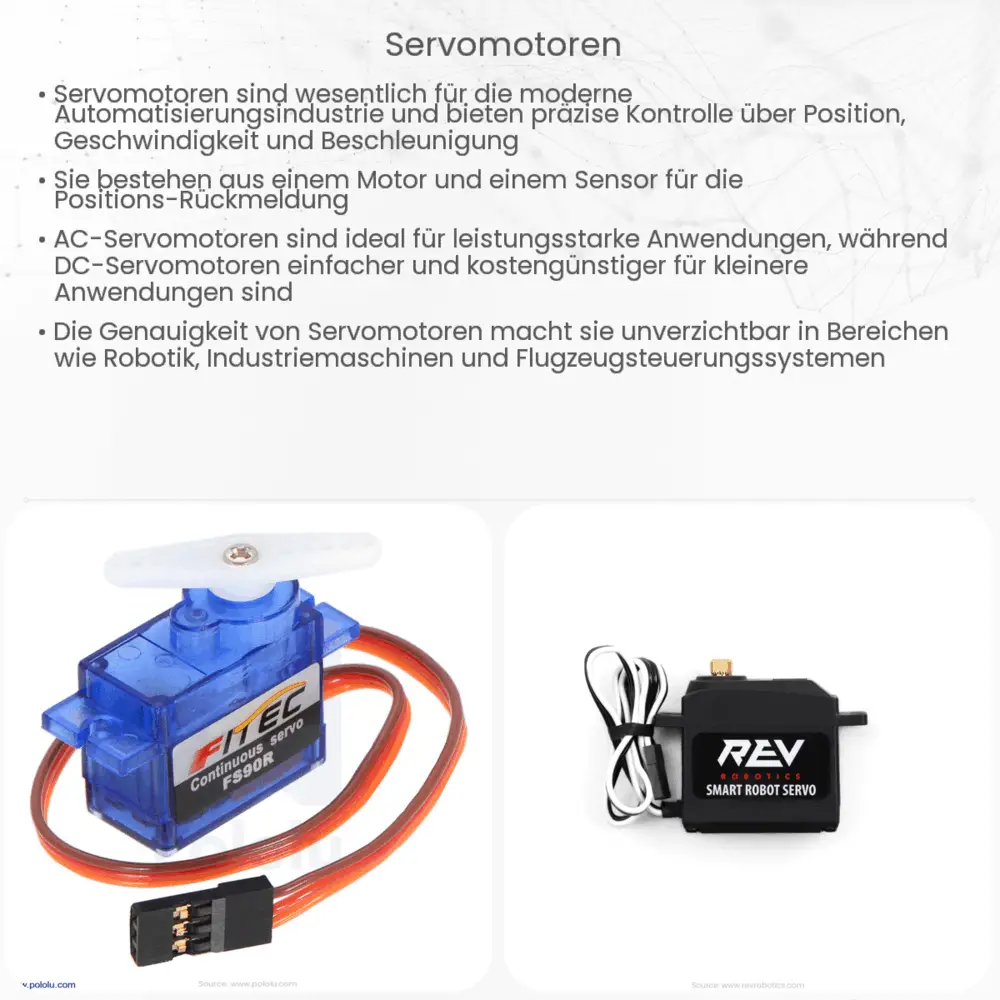 Servomotoren | Wie es funktioniert, Anwendung & Vorteile