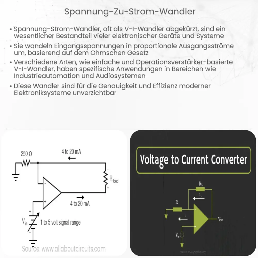 Spannung-zu-Strom-Wandler | Wie es funktioniert, Anwendung & Vorteile