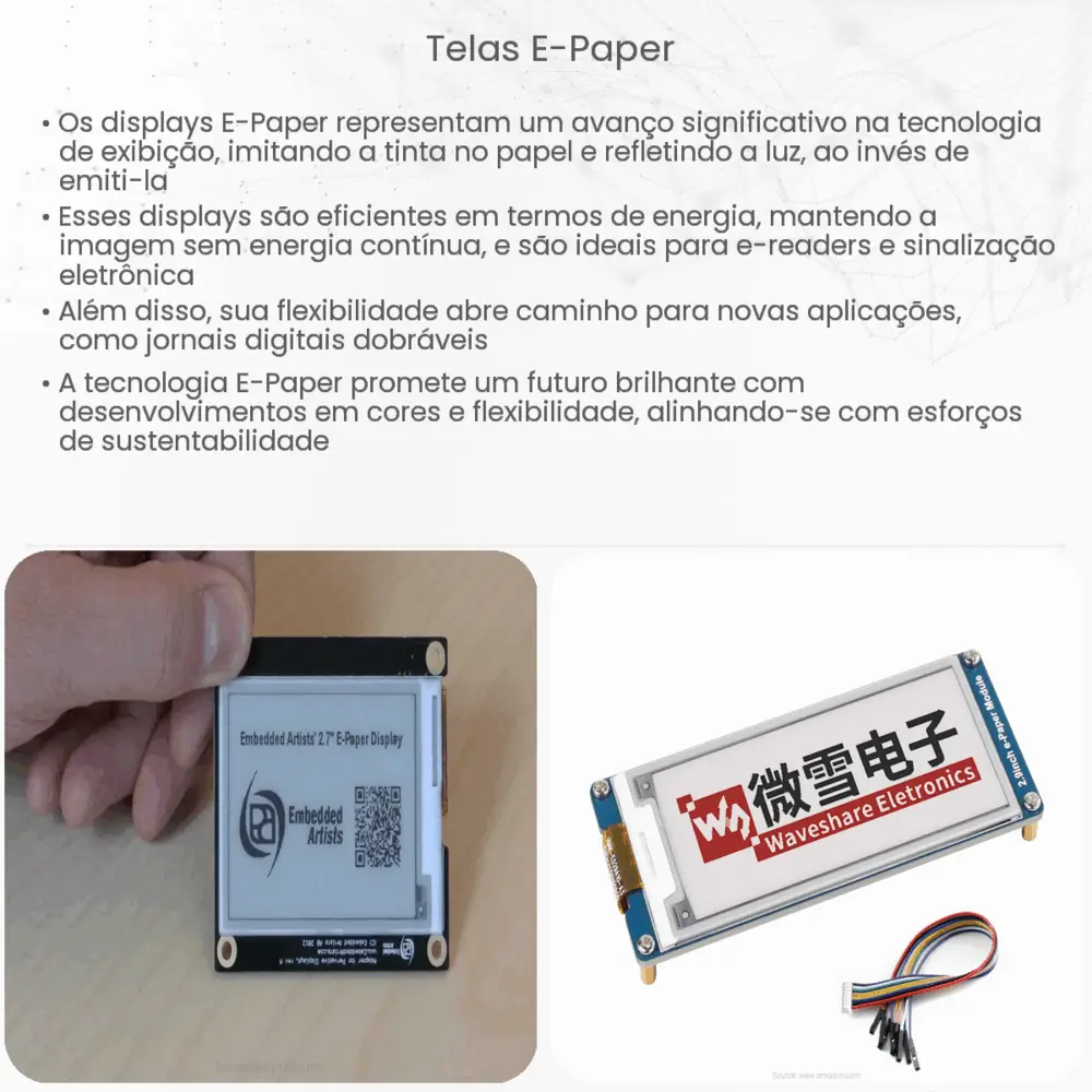 Telas E-Paper | Como funciona, aplicação e vantagens