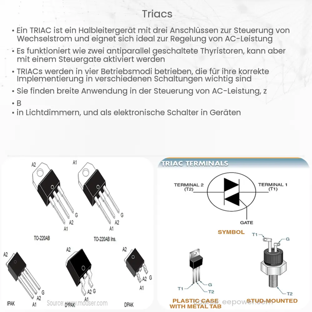 TRIACs | Wie es funktioniert, Anwendung & Vorteile