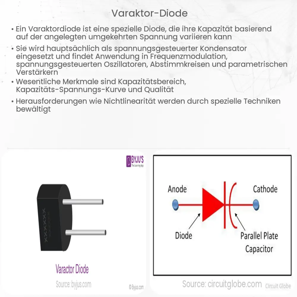 Varaktor-Diode | Wie es funktioniert, Anwendung & Vorteile