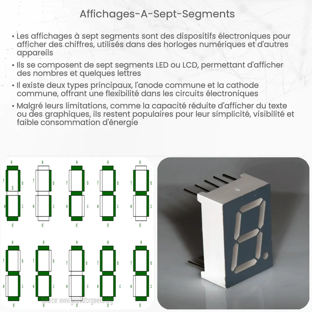 Affichages à sept segments | Comment ça marche, application et avantages