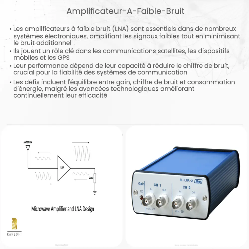 Amplificateur à faible bruit – Electricity – Magnetism