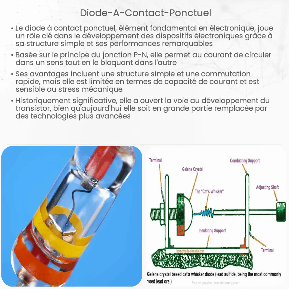 Diode à contact ponctuel – Electricity – Magnetism