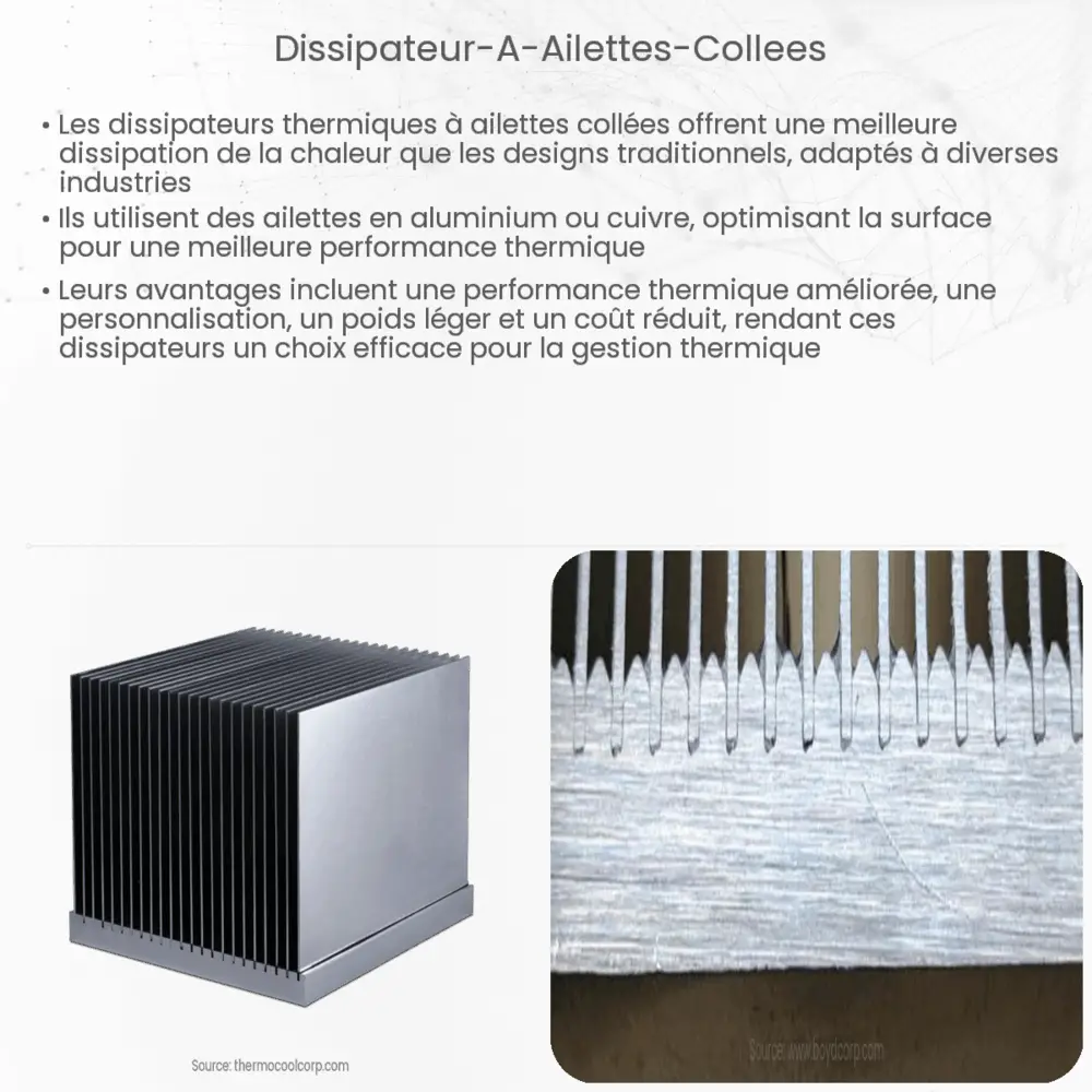 Dissipateur à ailettes collées | Comment ça marche, application et ...