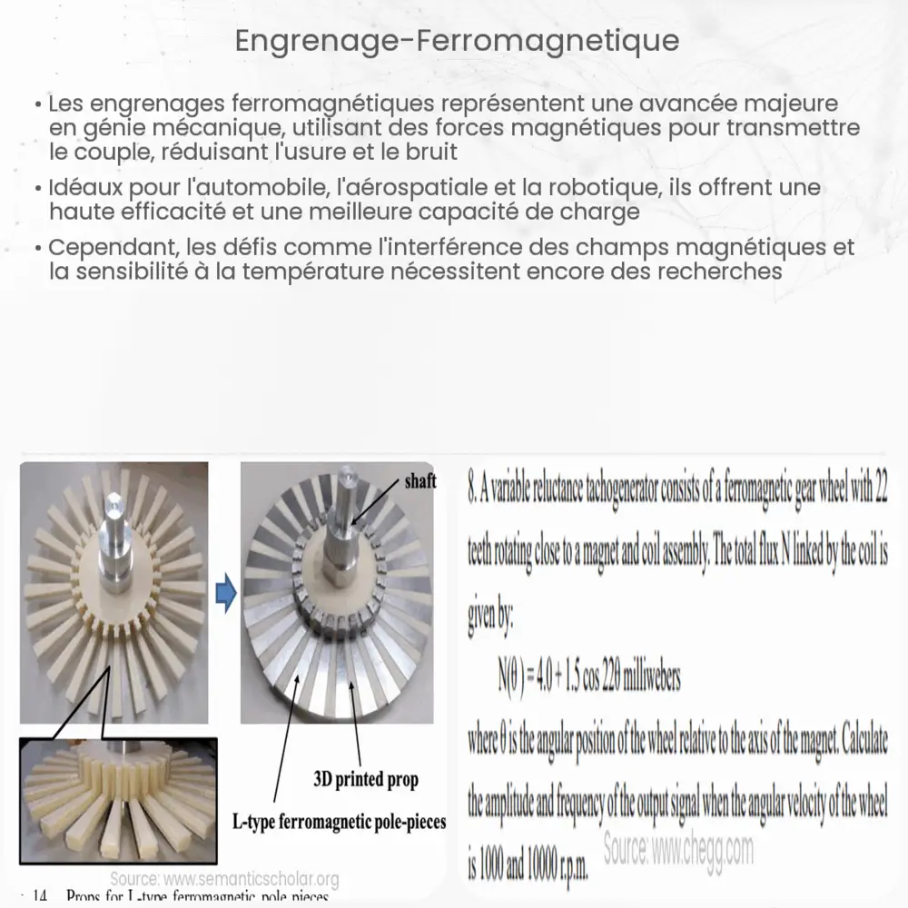 Engrenage ferromagnétique – Electricity – Magnetism