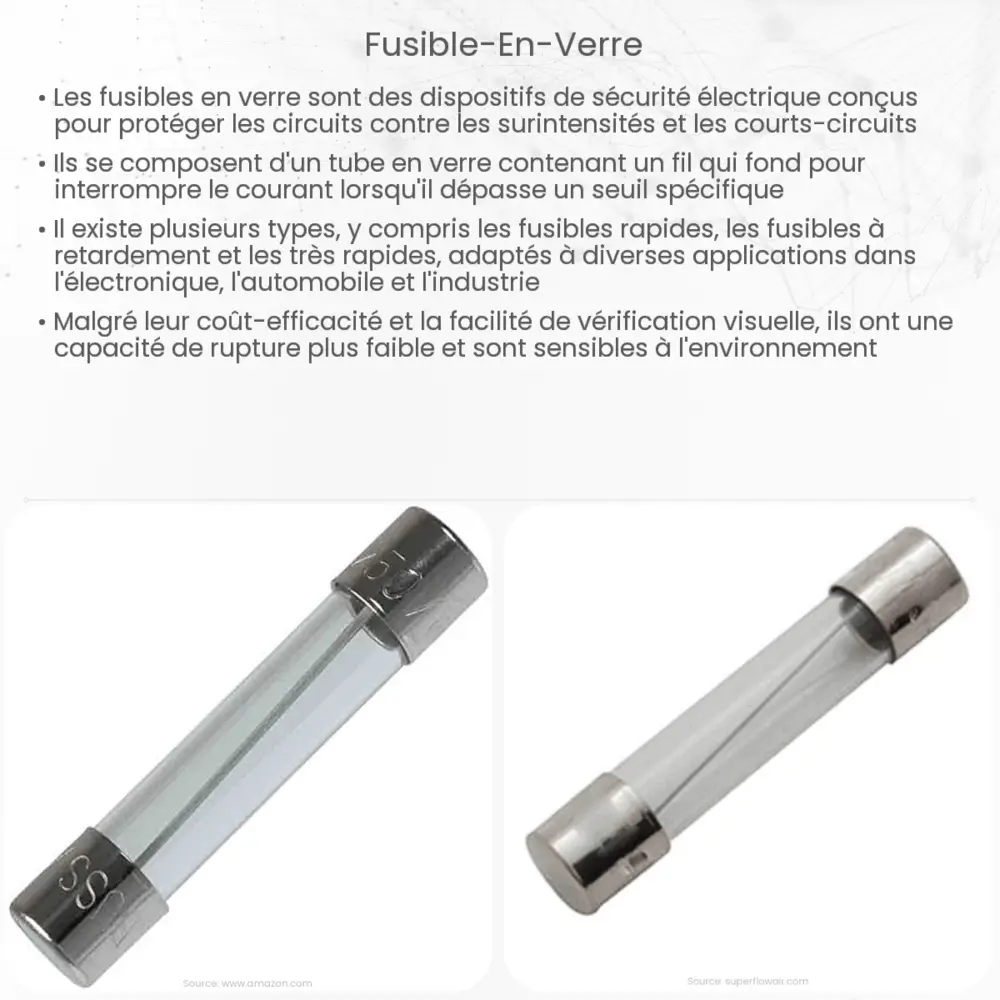 Fusible en verre – Electricity – Magnetism