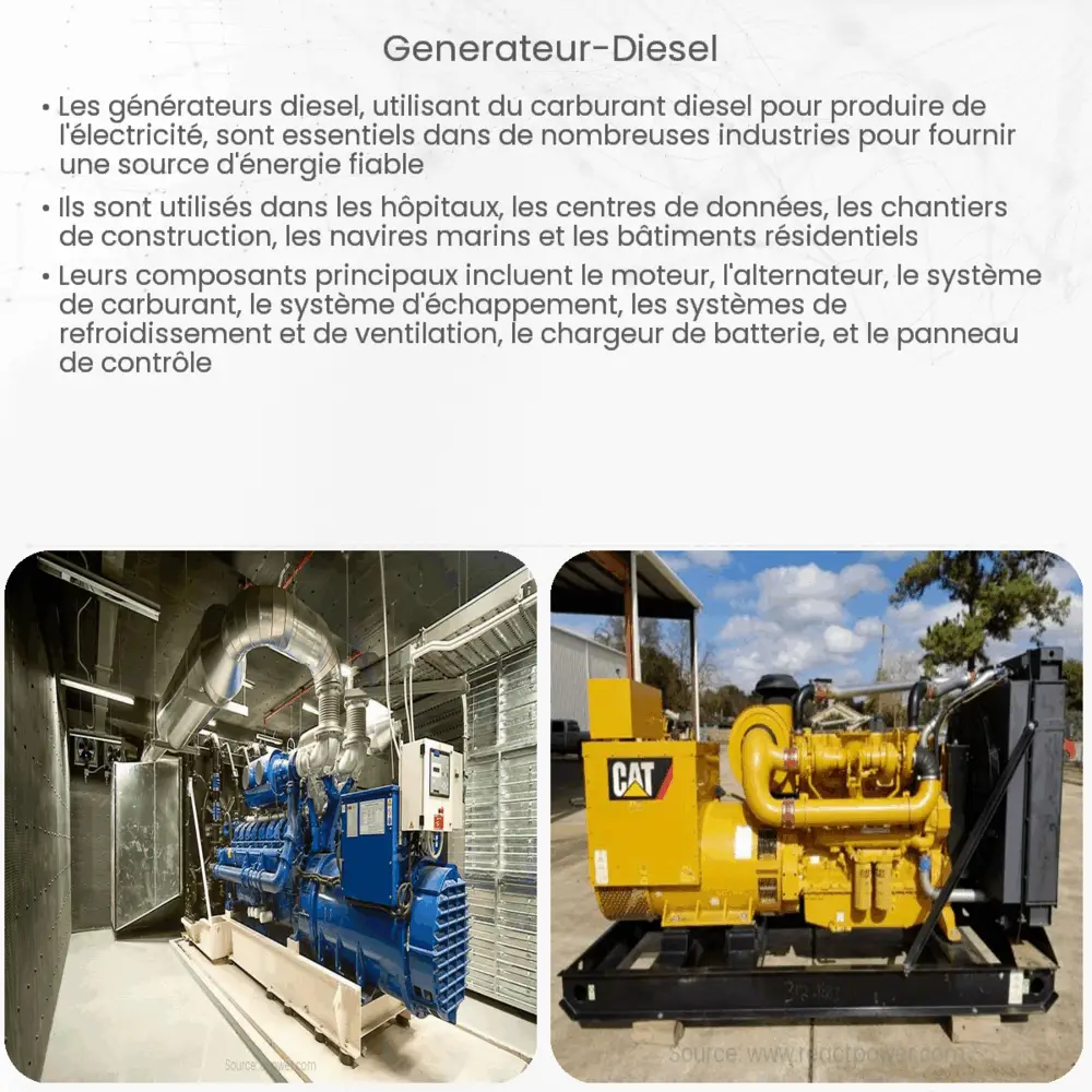 Générateur Diesel | Comment ça marche, application et avantages