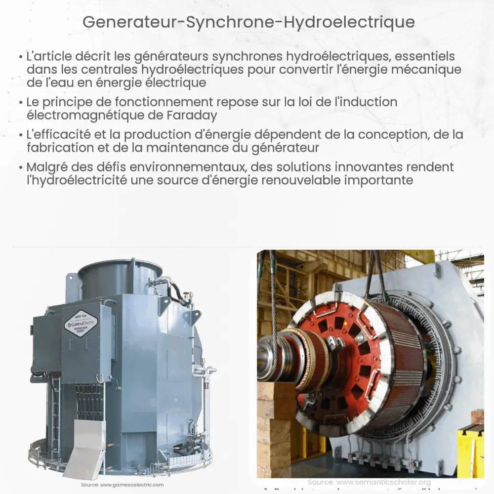 Générateur Synchrone Hydroélectrique – Electricity – Magnetism