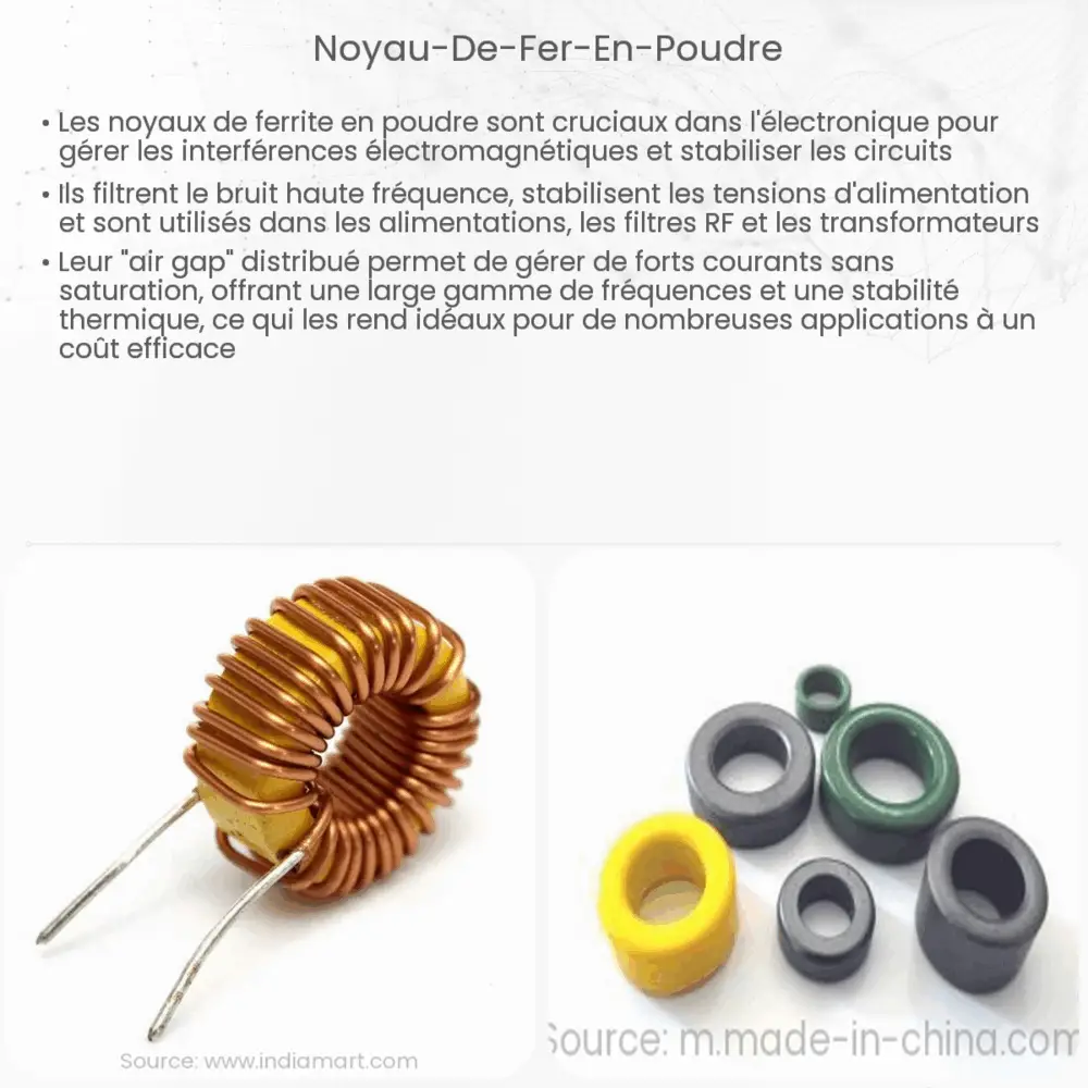 Noyau de fer en poudre – Electricity – Magnetism