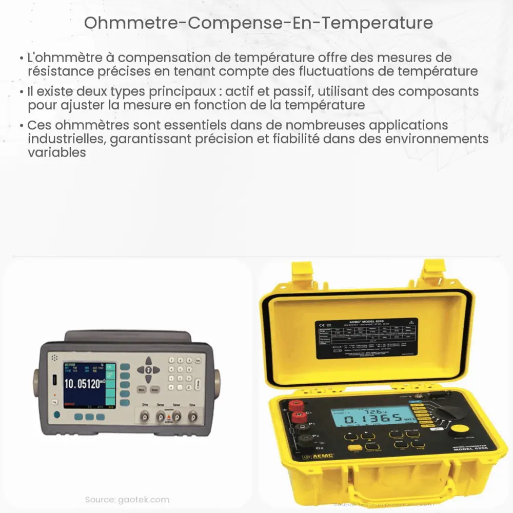 Ohmmètre compensé en température – Electricity – Magnetism