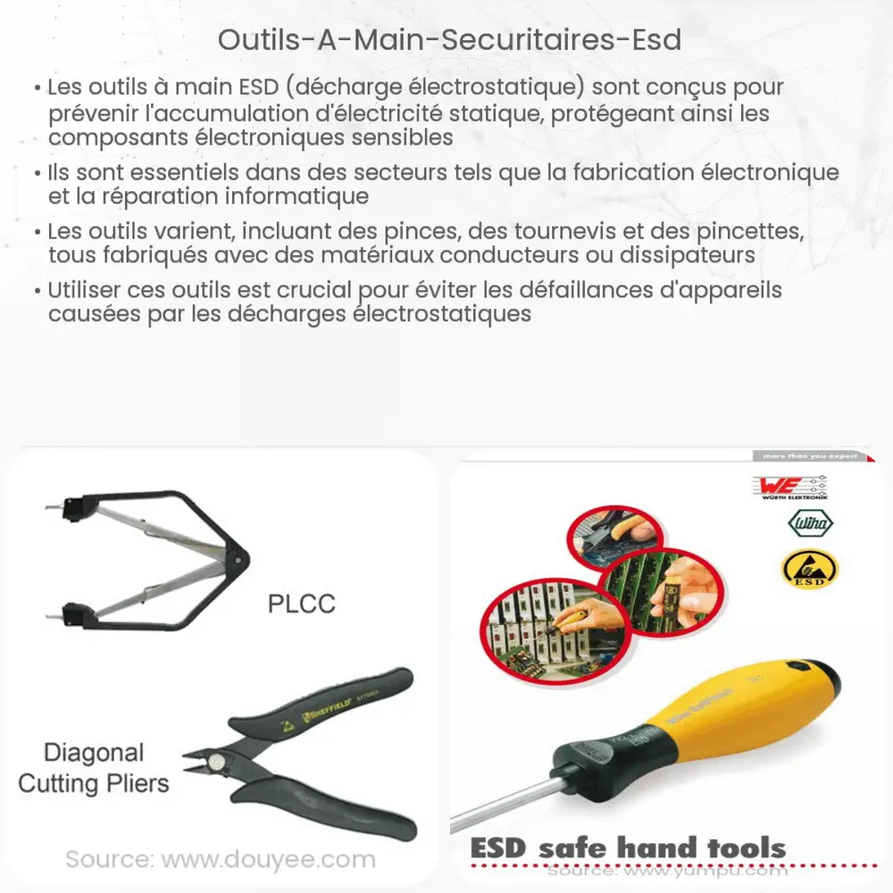 Outils à main sécuritaires ESD – Electricity – Magnetism