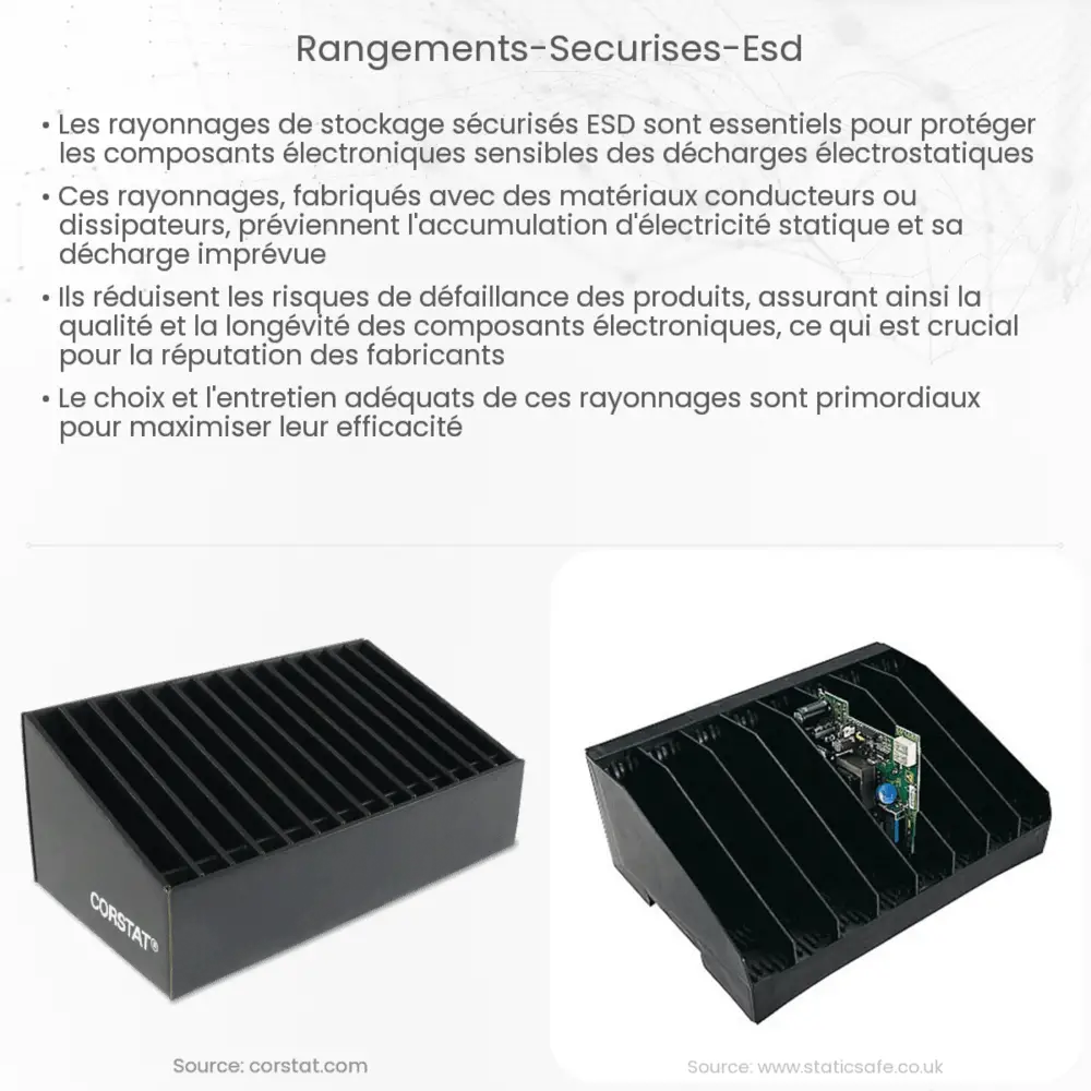 Rangements sécurisés ESD | Comment ça marche, application et avantages