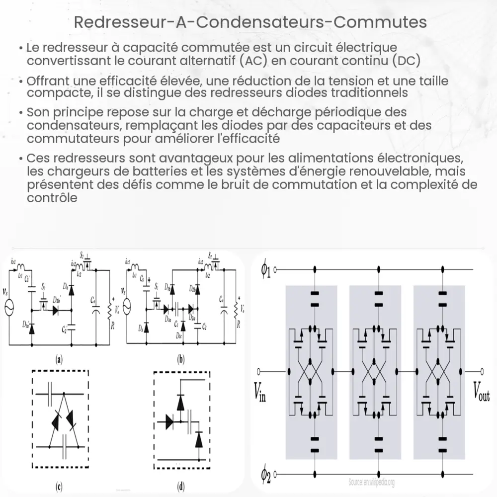 Redresseur à condensateurs commutés | Comment ça marche, application et ...