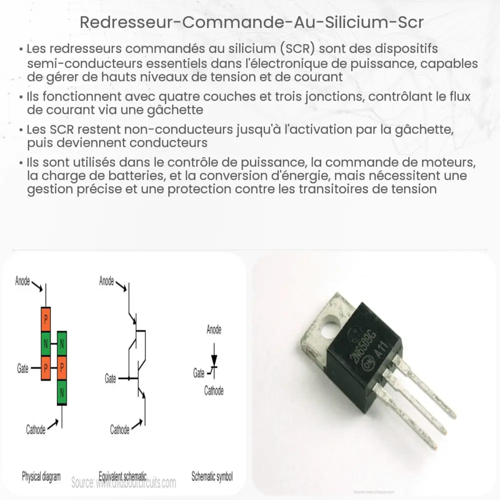 Redresseur commandé au silicium (SCR) – Electricity – Magnetism