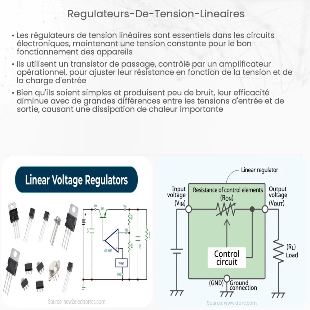 Régulateurs de tension linéaires | Comment ça marche, application et ...