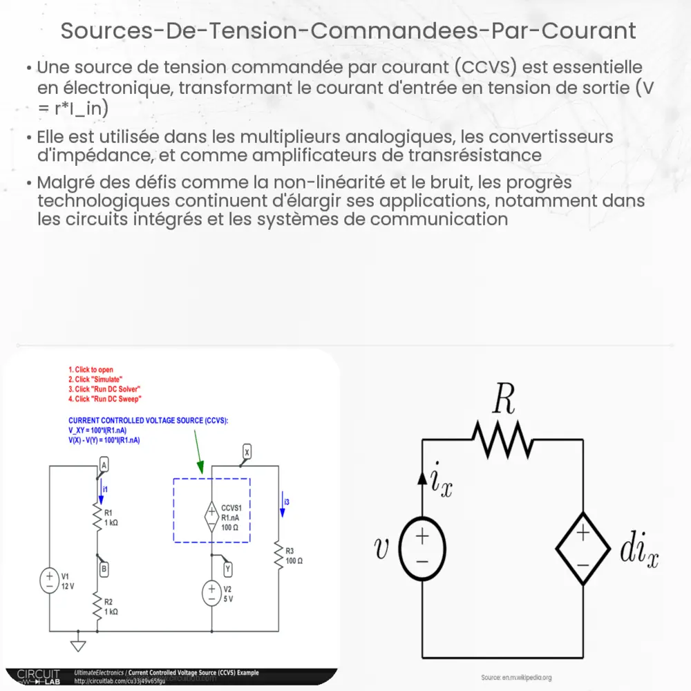Sources de Tension Commandées par Courant – Electricity – Magnetism