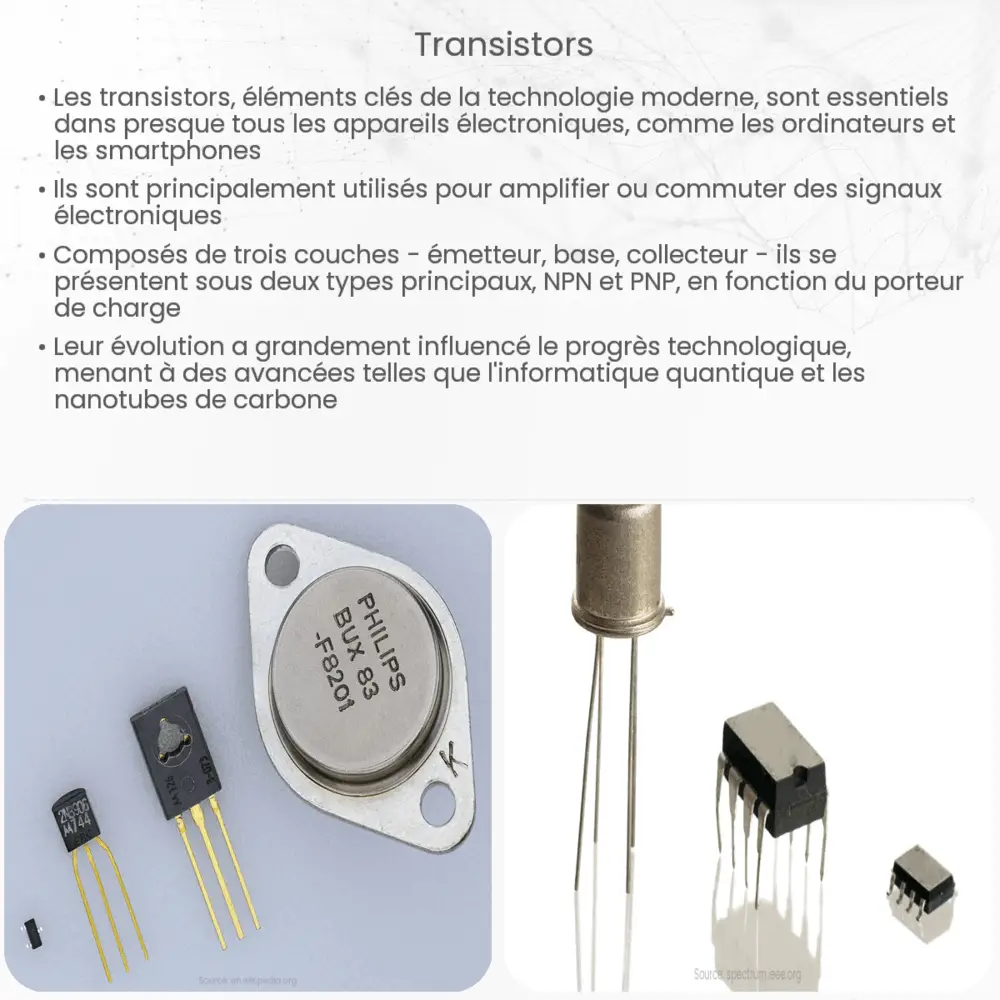 Transistors | Comment ça marche, application et avantages