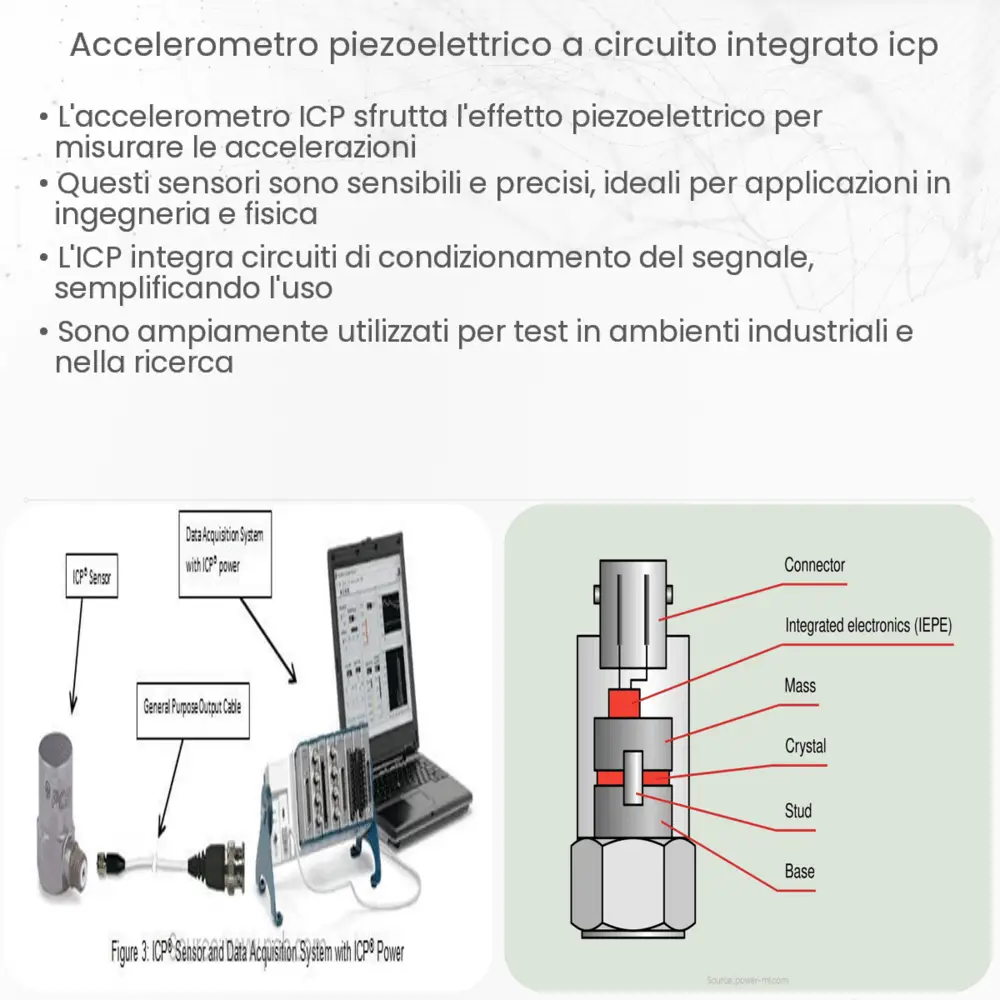 Accelerometro piezoelettrico a circuito integrato (ICP)| Come funziona, Applicazione e Vantaggi