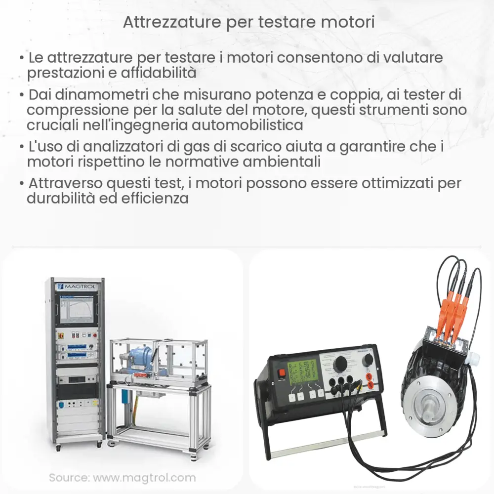 Attrezzature per testare motori – Electricity – Magnetism