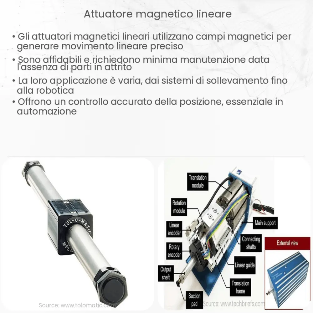 Attuatore magnetico lineare – Electricity – Magnetism