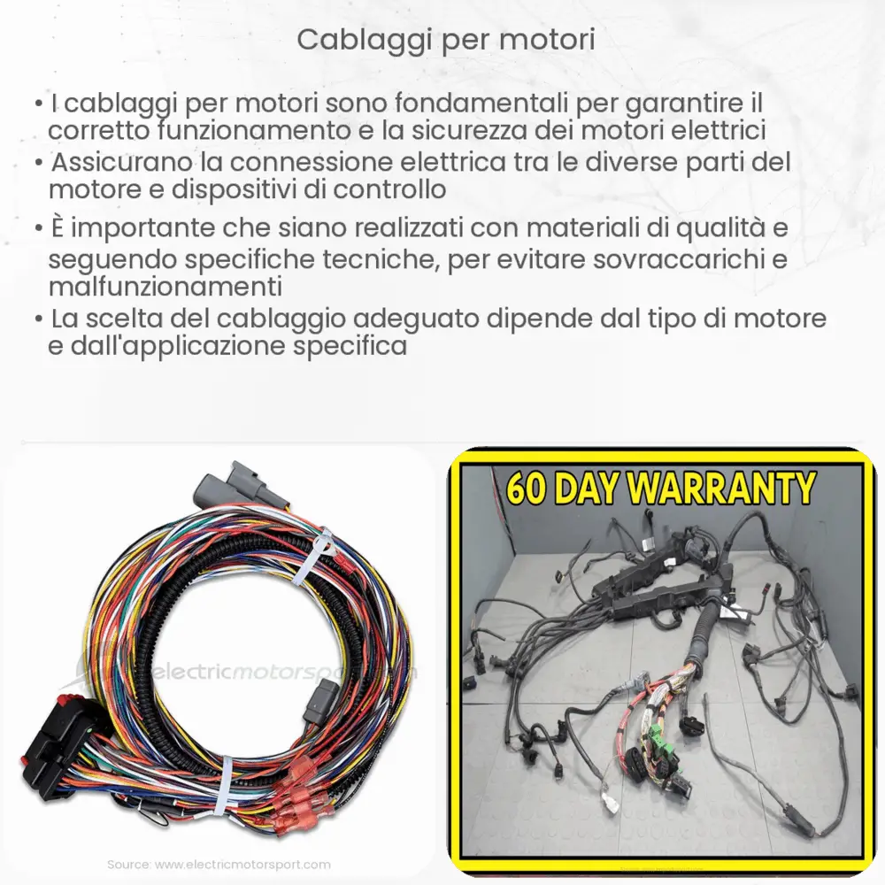 Cablaggi per motori| Come funziona, Applicazione e Vantaggi