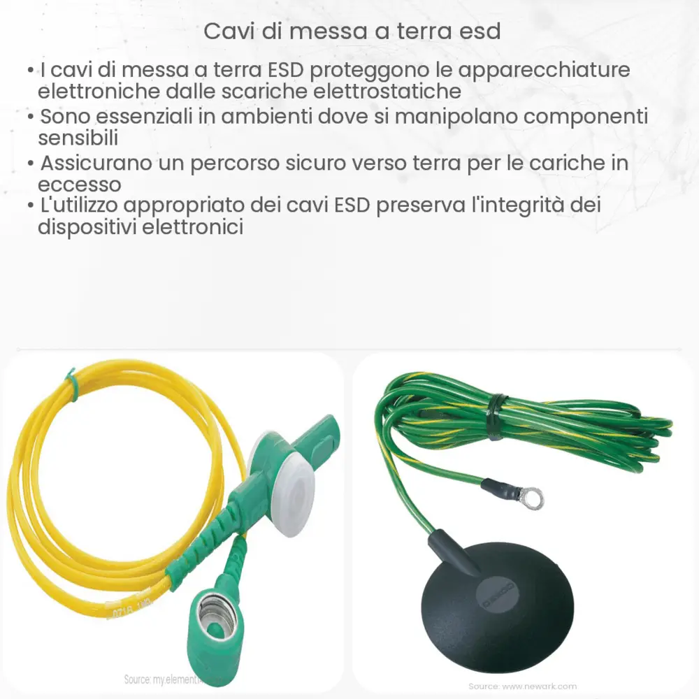 Cavi di messa a terra ESD| Come funziona, Applicazione e Vantaggi