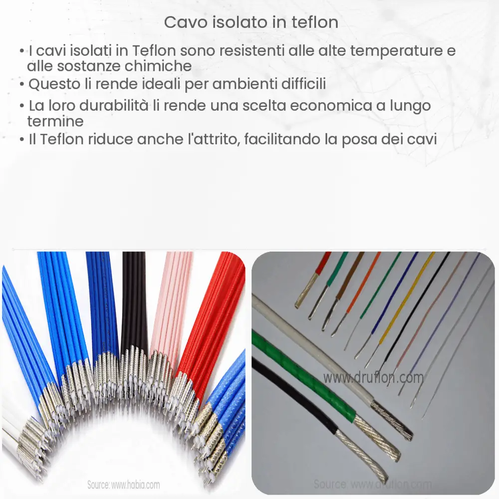 Cavo Isolato in Teflon| Come funziona, Applicazione e Vantaggi Cavo Isolato in Teflon| Come funziona, Applicazione e Vantaggi
